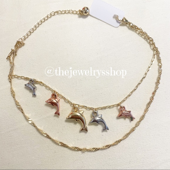 Jewelry | Dolphins Bracelet Or Anklet Oro Laminado Laminated Gold ...